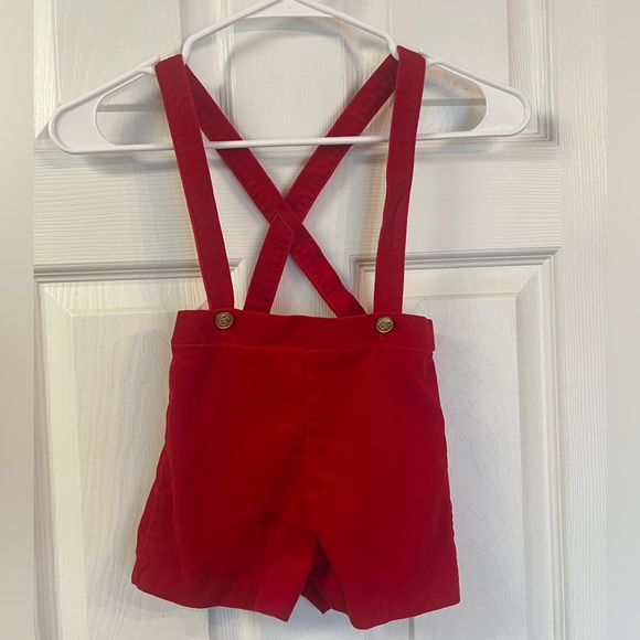 Bottoms | Vintage Red Overalls Size 4t | Poshmark